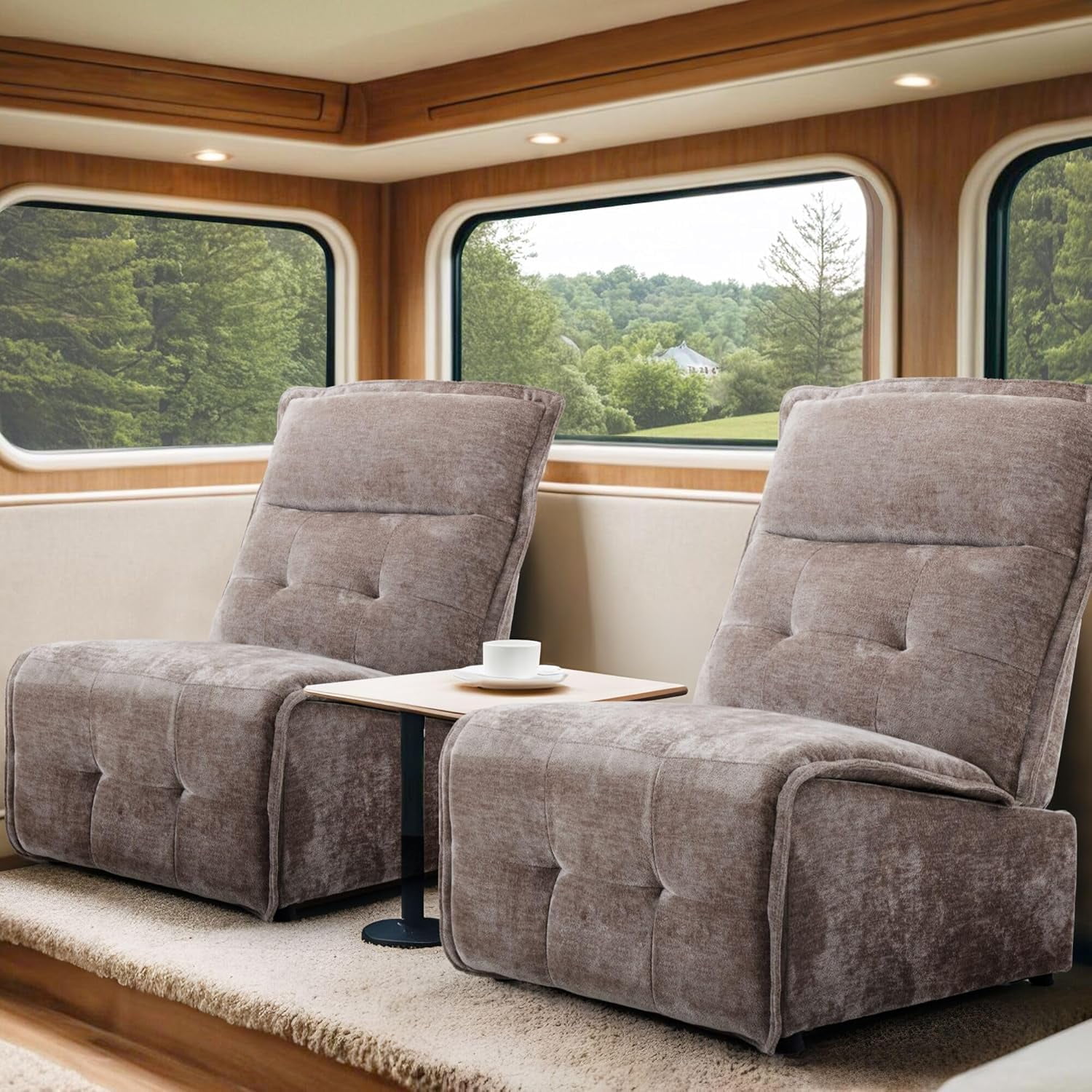 ALR01 Wall Hugger Armless Power Recliner Chair, 29.5" Wide with USB ...