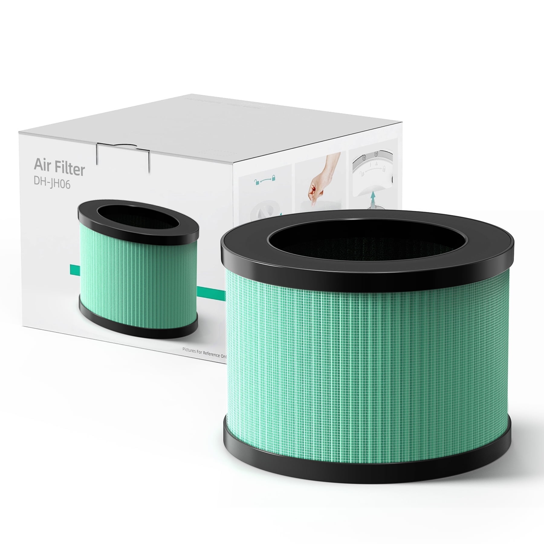 ALROCKET JH06 Air Purifier Filter Replacement, HEPA Filtration, Pollen ...