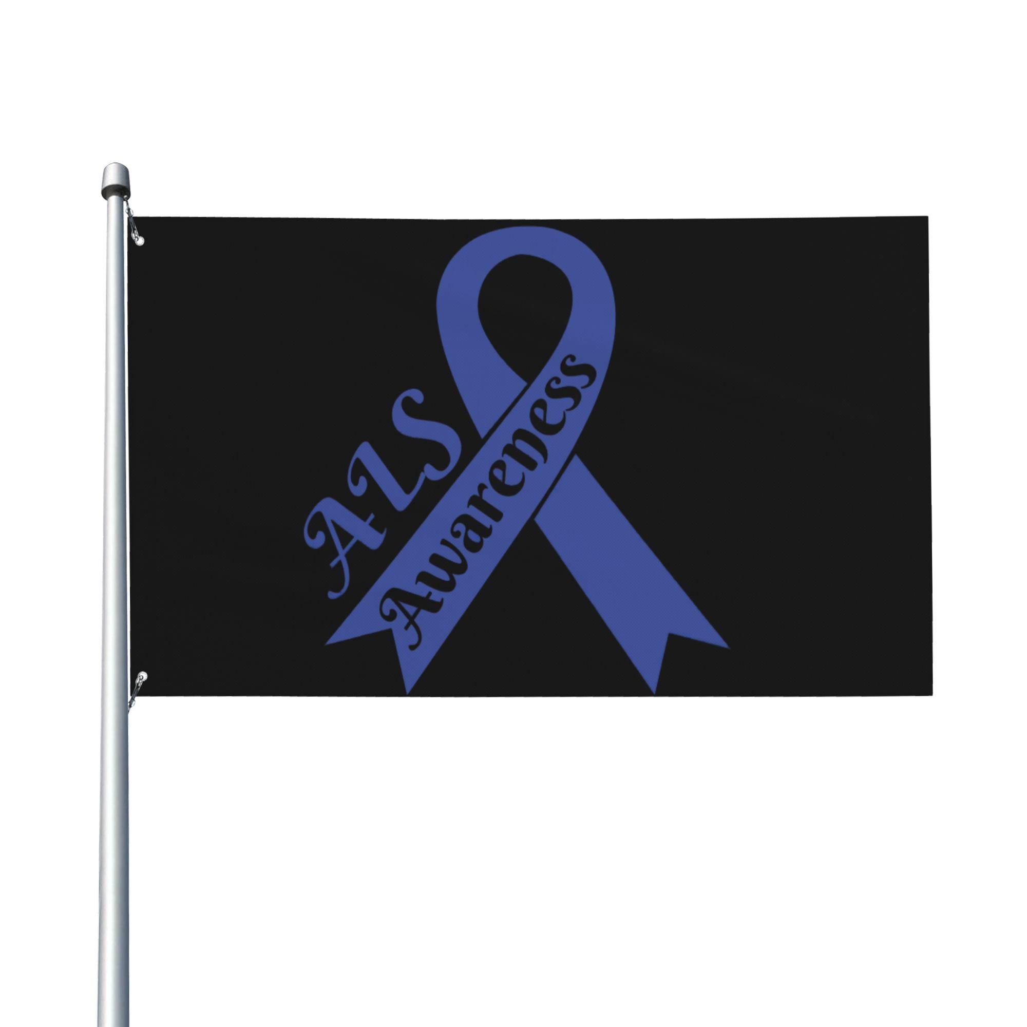 ALS Awareness Flag For Indoor Home House Decor Durable Garden Breeze ...