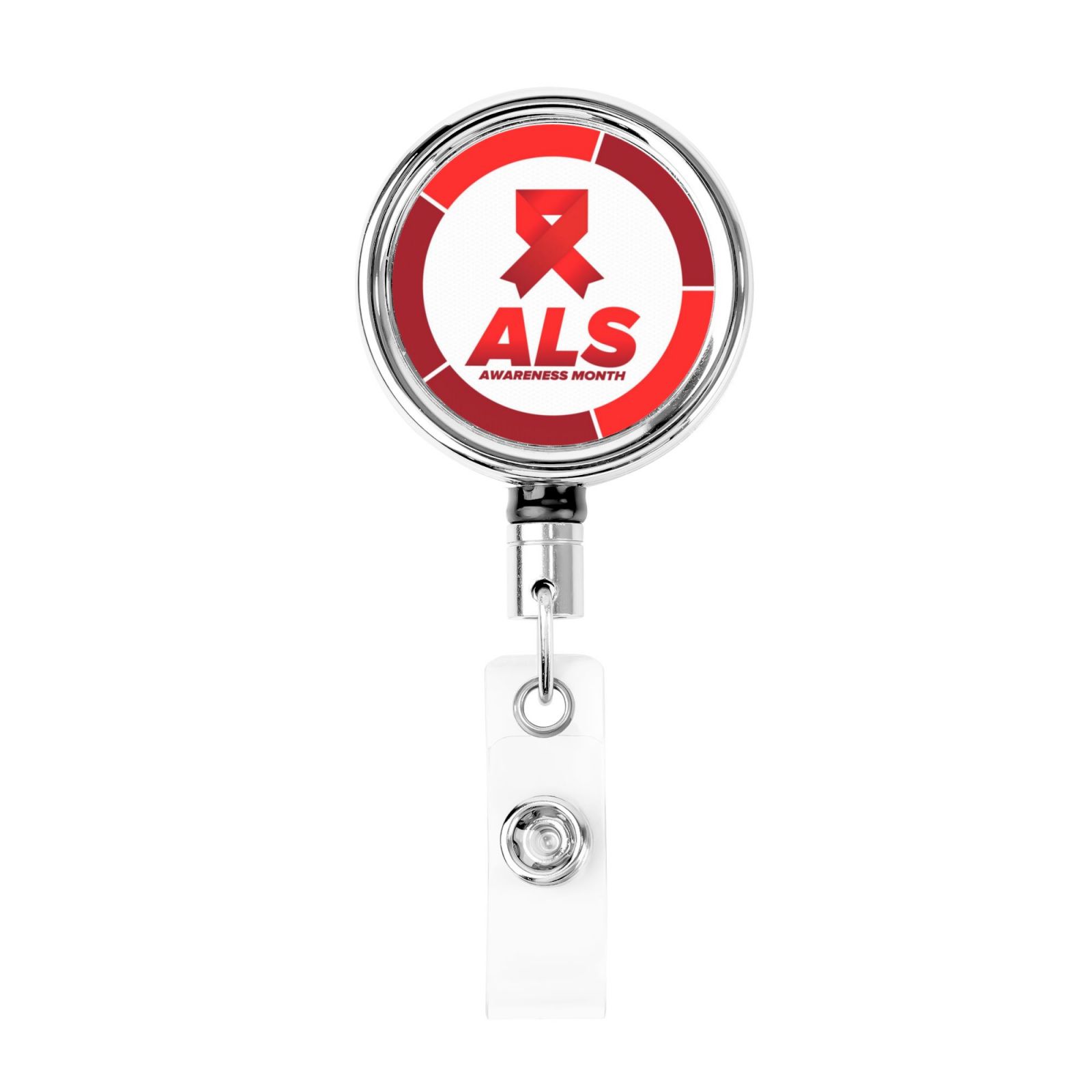 ALS Awareness Month Badge Reel Retractable Badge Holder ID Card Holder ...