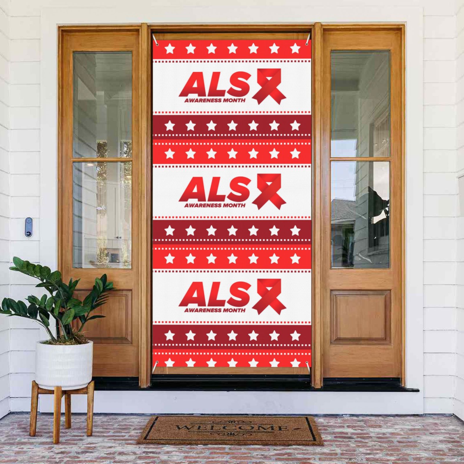 ALS Awareness Month Door Cover Decoration Backdrop Banner Flag ...