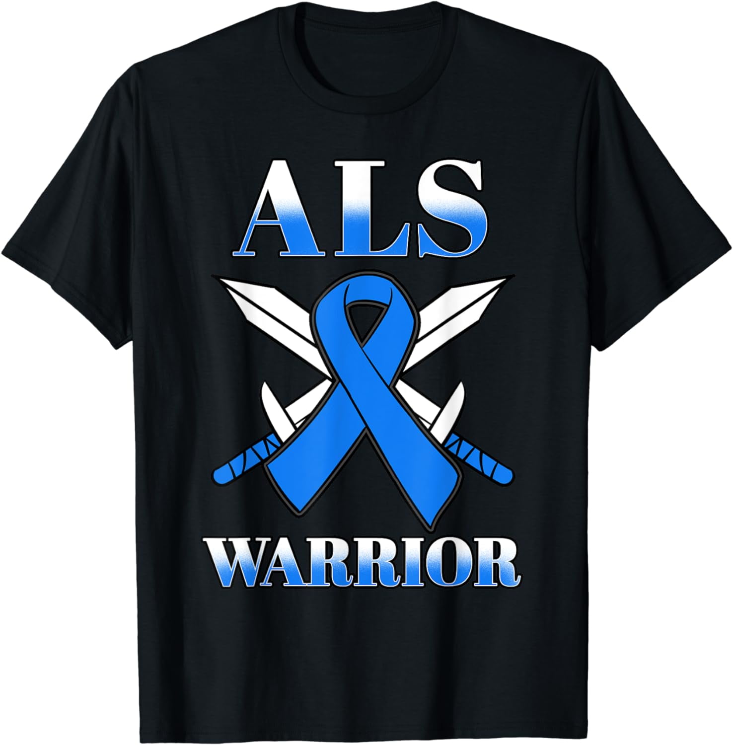 ALS Motor Neurone Disease Amyotrophic Lateral Sclerosis Blue Cotton T ...