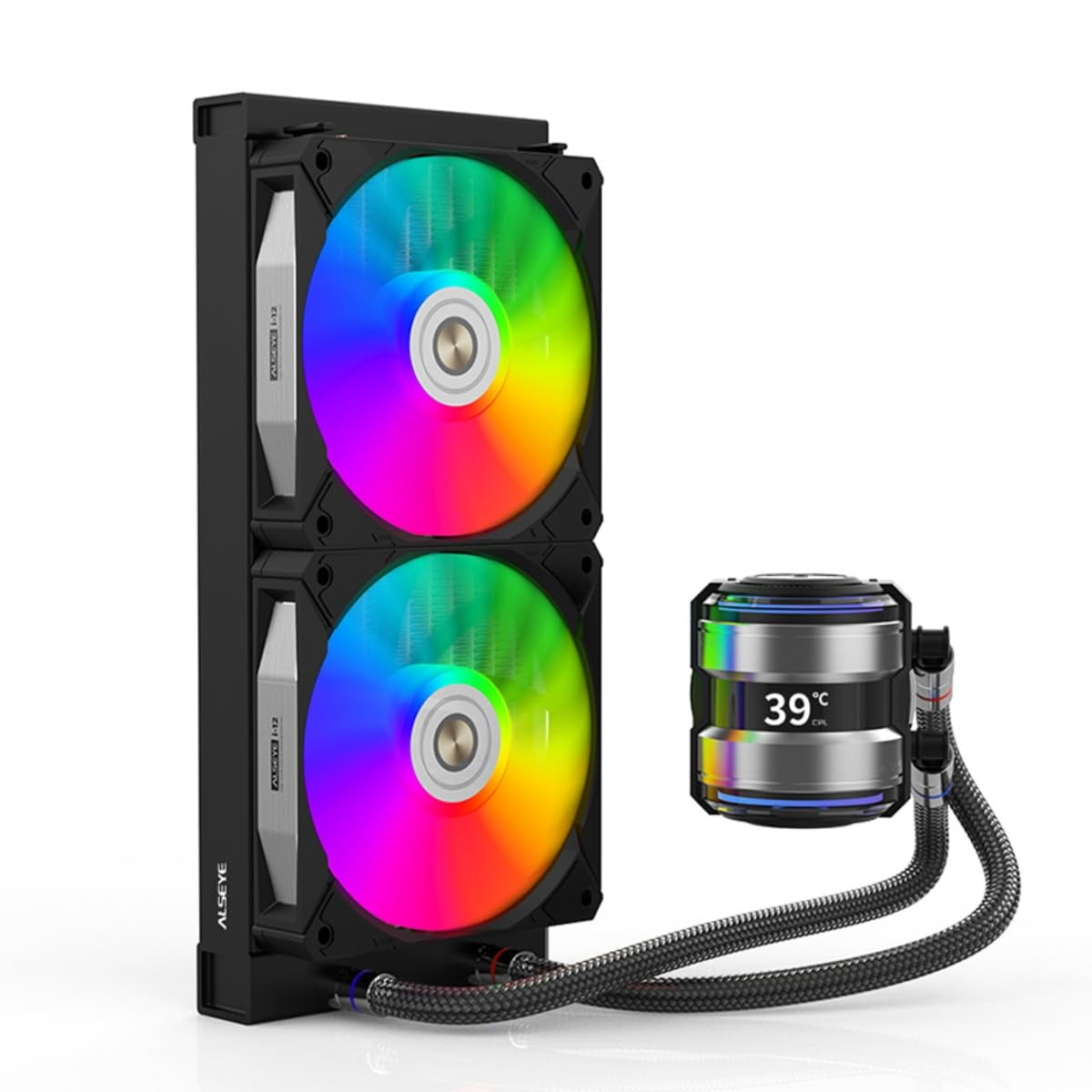 ALSEYE Infinity i240 AIO CPU Liquid Cooler, Dual Pumps System CPU Water ...