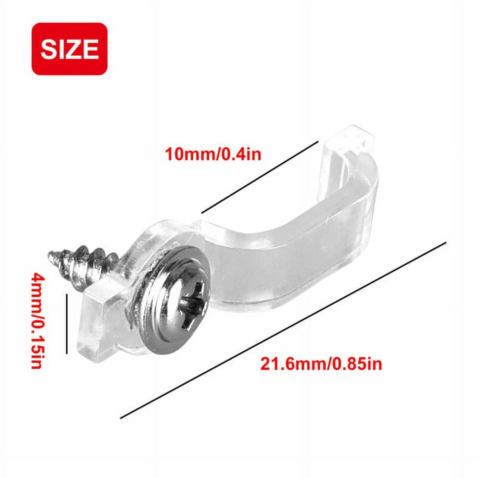 ALSLIAO 50/100 Mounting Brackets Clip -Side Fixing Clips for 5050 LED ...