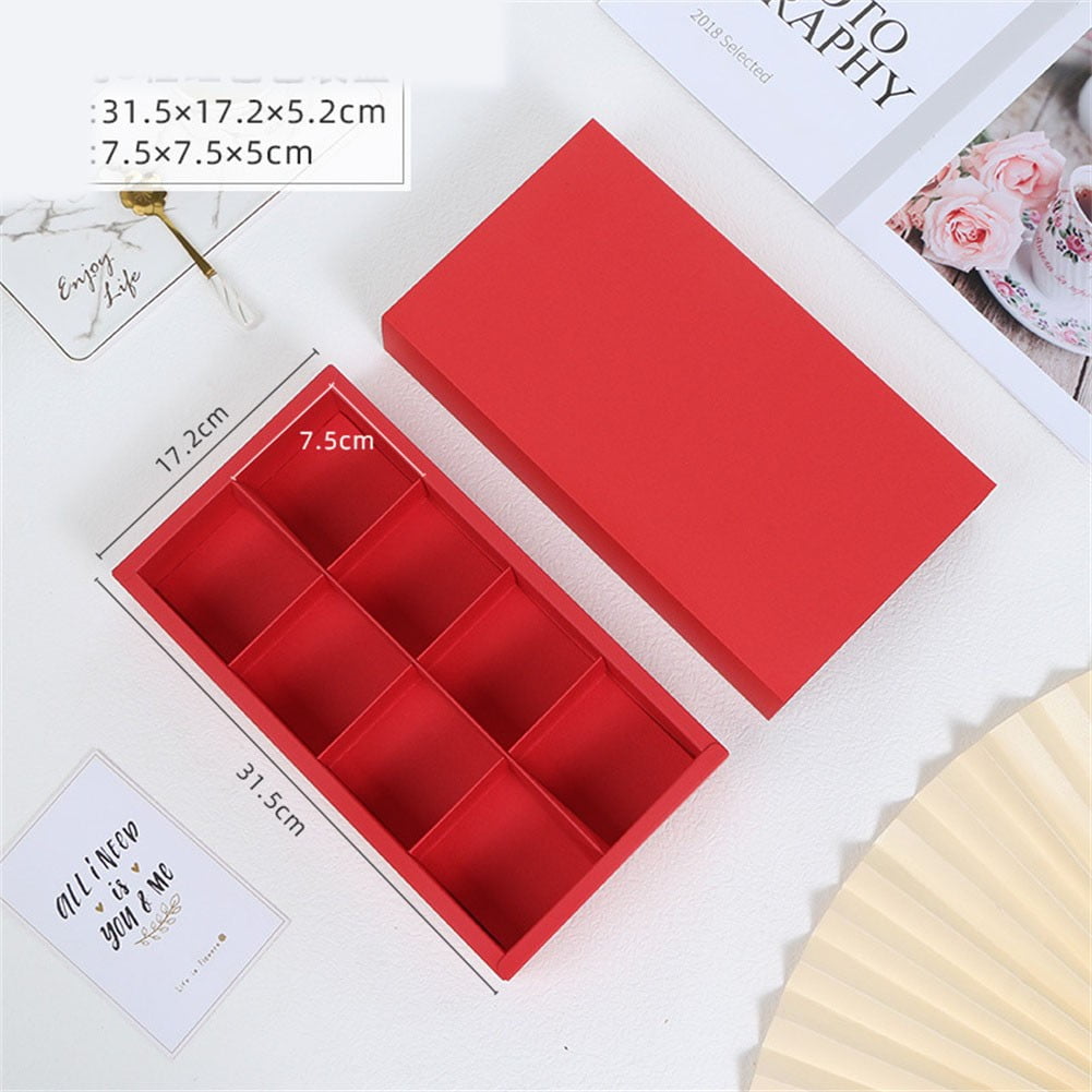 ALSLIAO 8 Cupcake Packaging Box Kraft Paper Muffin Cake Box 80G ...