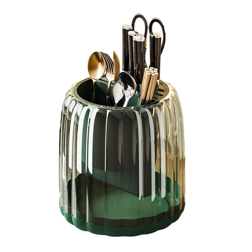 ALSLIAO Kitchen Cutlery Holder Spoon Fork Storage Rack Organizer ...