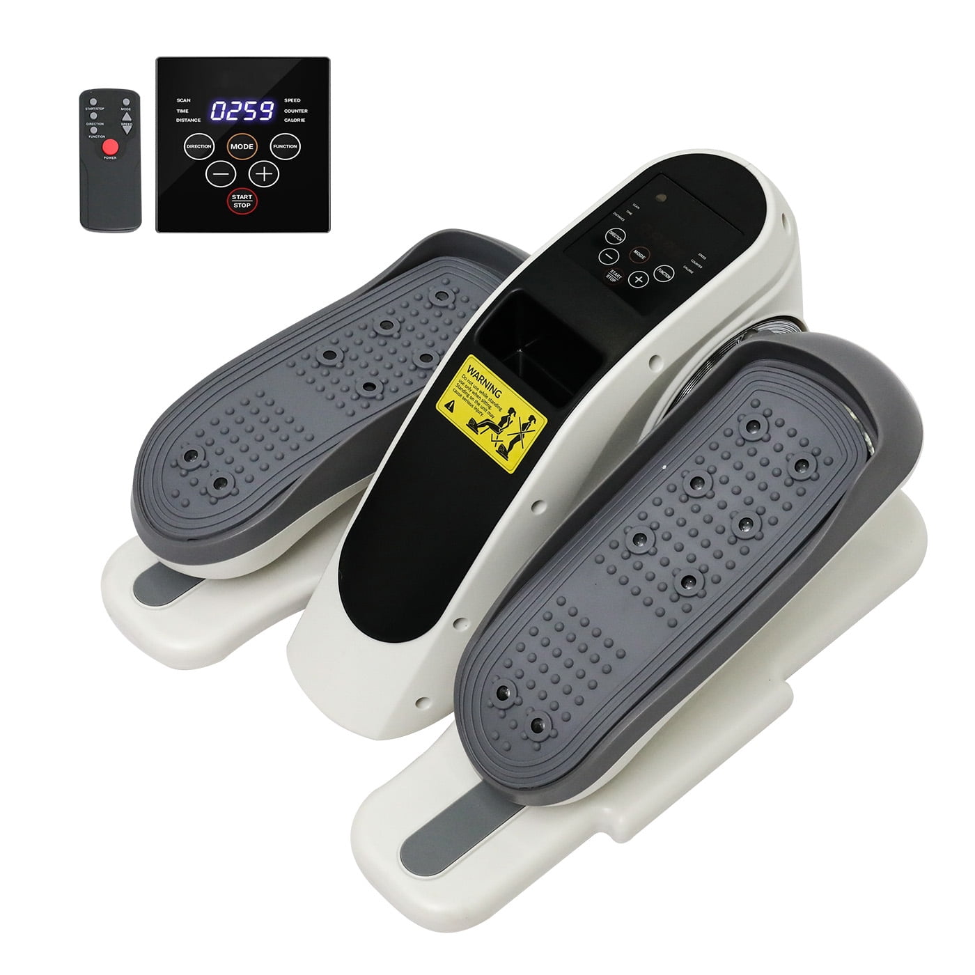 Rican Under Desk Elliptical Machine, 12-Speed Magnetic Pedal Exerciser ...