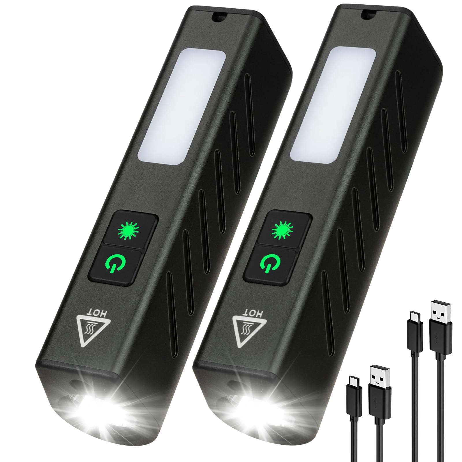 ALSTU Flashlights Rechargeable High Lumens - Bright Small Pocket ...