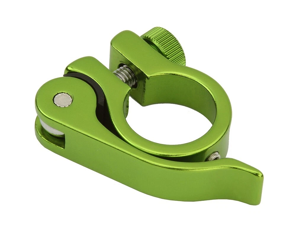ALTA ALLOY SEATPOST CLAMP (OUTER DIAMETER 25.4MM) QUICK RELEASE GREEN ...