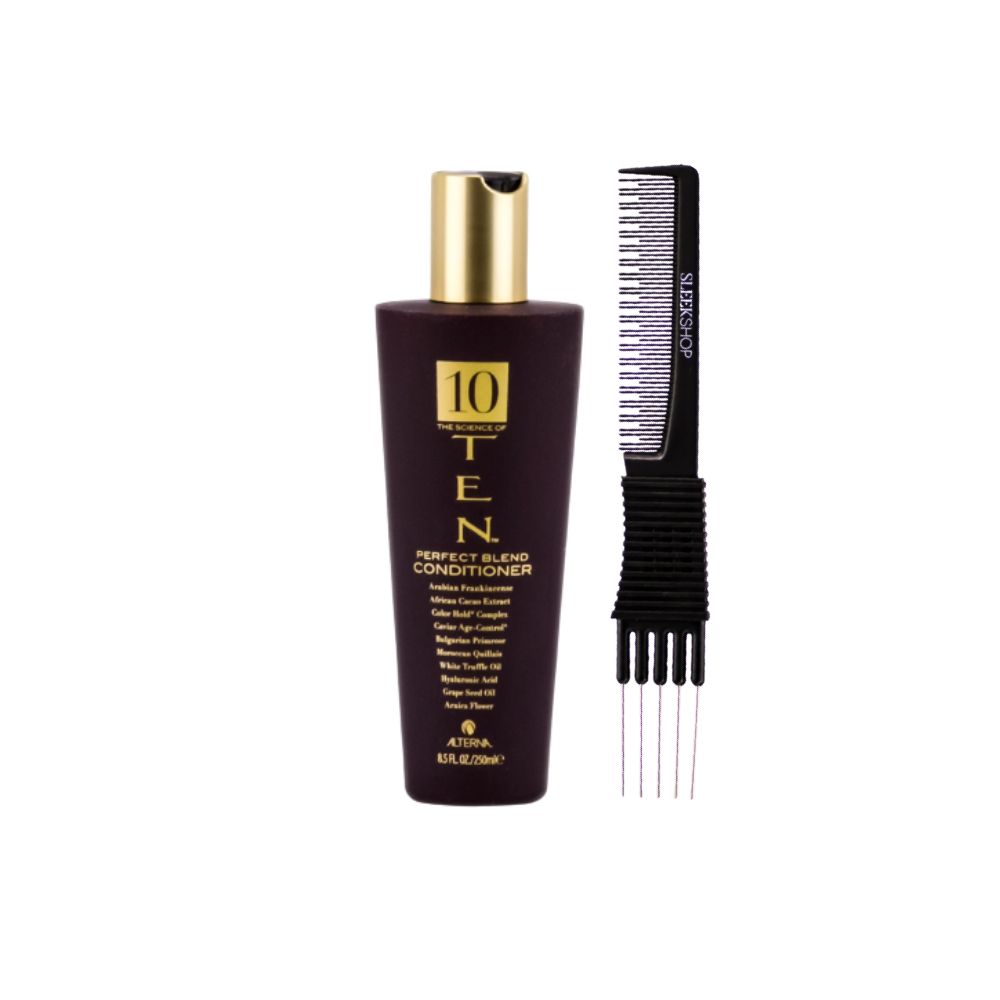 ALTERNA Ten Perfect Blend Conditioner (8.5 oz) with SLEEKSHOP Teasing Comb Pack of 1 - Walmart.com