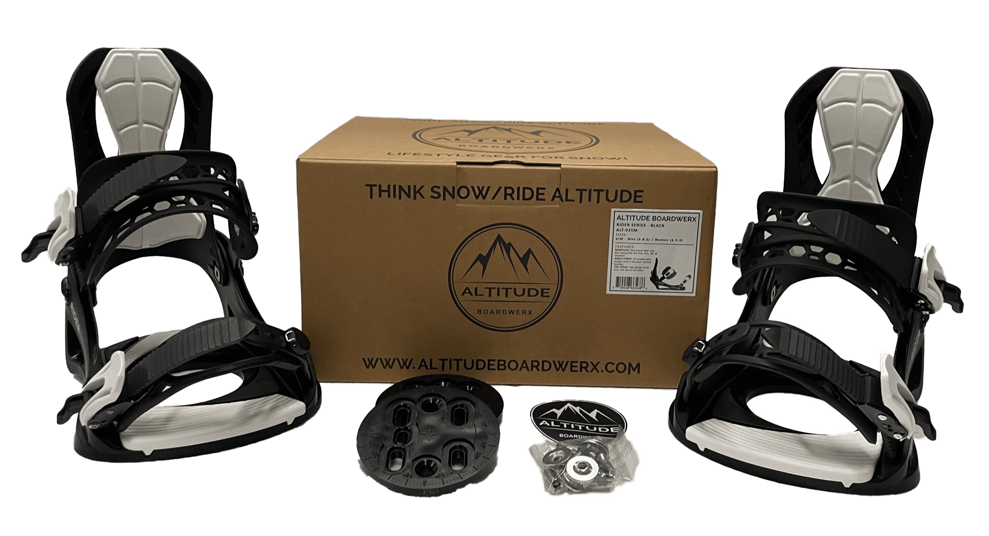 Altitude 'Rider' 2022-23 Burton 4x4 Snowboard Bindings, S/M Men 6-8.5 ...
