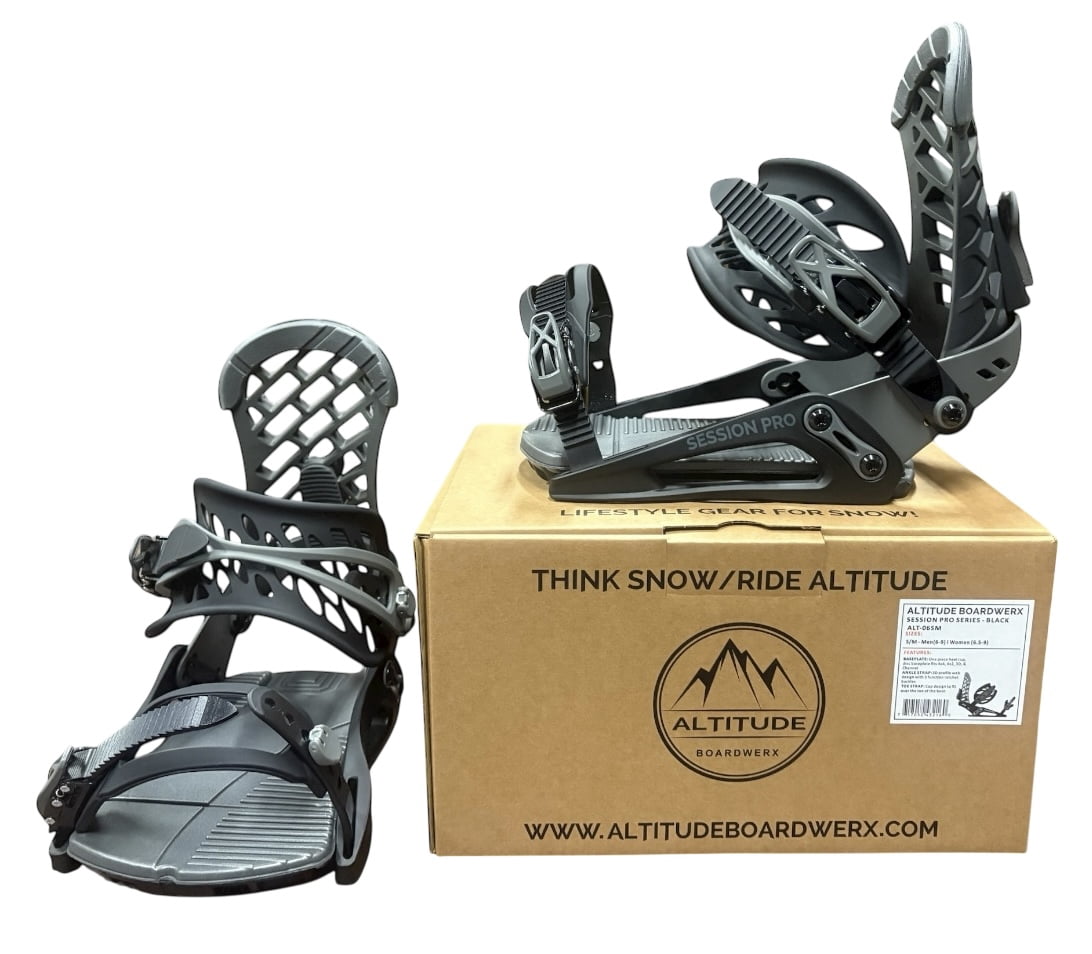 ALTITUDE "SESSION PRO" 4X4 BURTON 3D EST SNOWBOARD BINDINGS S/M - MEN ...