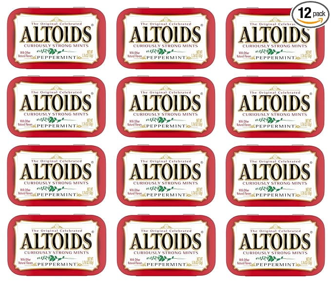 ALTOIDS Curiously Strong Breath Mints, Individual Packs, 1.76-Ounce ...