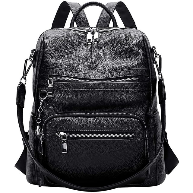 ALTOSY Genuine Leather Backpack Purse for Women Large Casual Shoulder ...