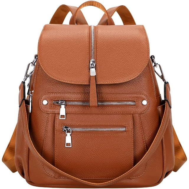 ALTOSY Real Leather Backpack Purse for Women Fashion Casual Shoulder ...
