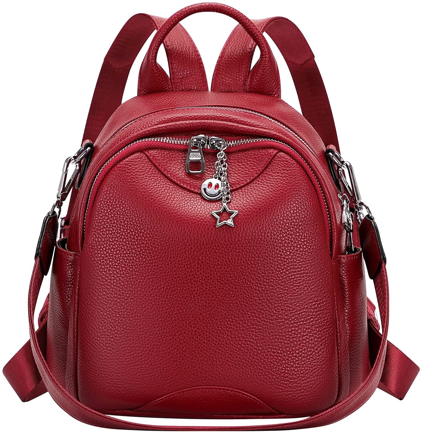 ALTOSY Small Genuine Leather Backpack Purse for Ladies Rucksack ...