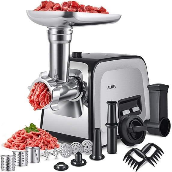 ALTRA LIFE Meat Grinder Electric, Sausage Maker, Meat Mincer with 2 ...