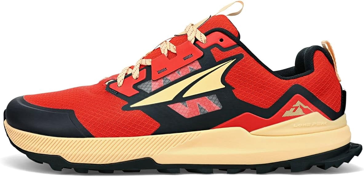 ALTRA Men's AL0A7R6H Lone Peak 7 Trail Running Shoe, Red/Orange- 12.5 M ...