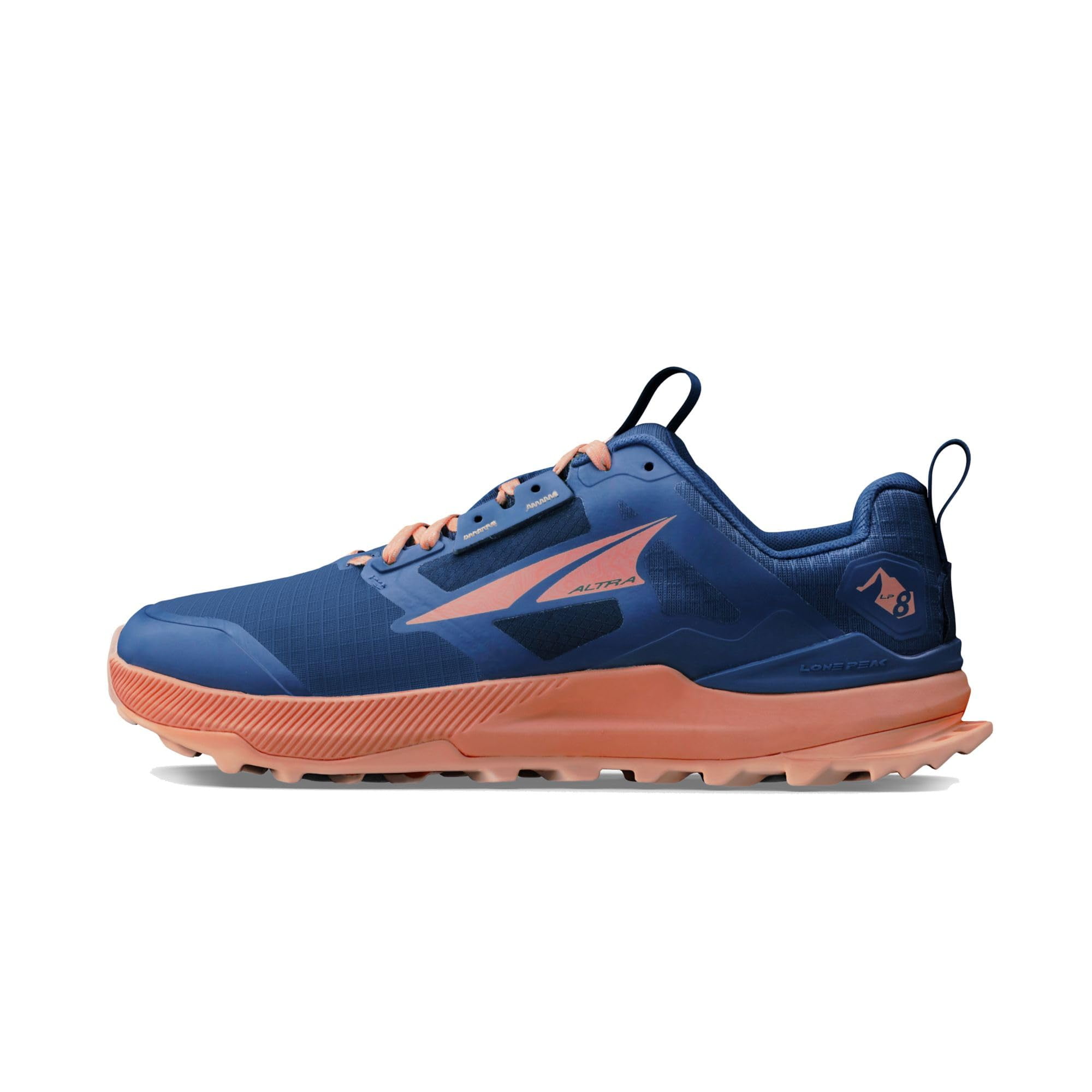 ALTRA Women's Lone Peak 8 Running Shoe, Navy/Coral, US 5.5 M - Walmart.com