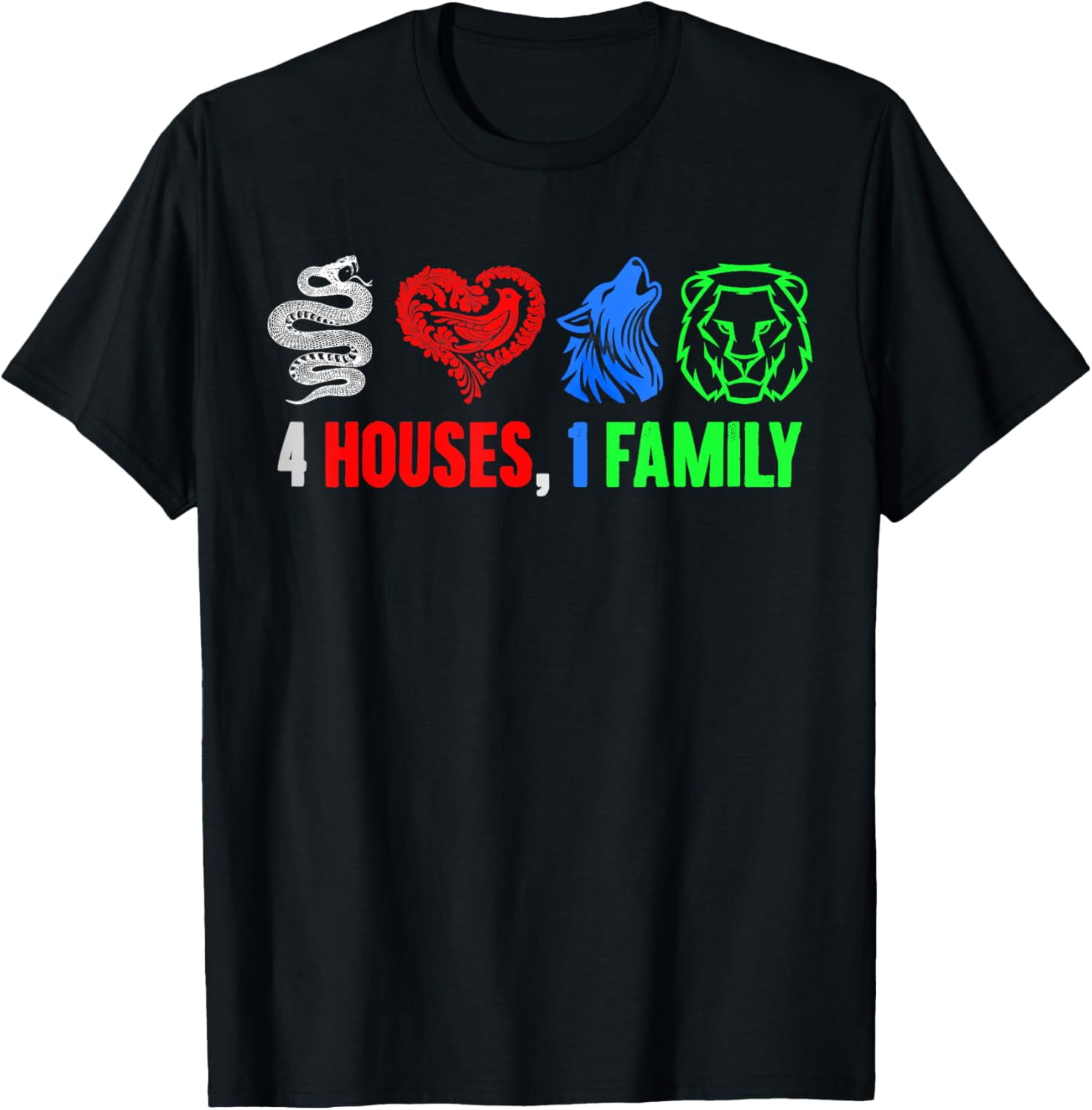 ALTRUISMO, ISIBINDI,AMISTAD, REVEUR RCA 4 Houses 1 Family T-Shirt ...