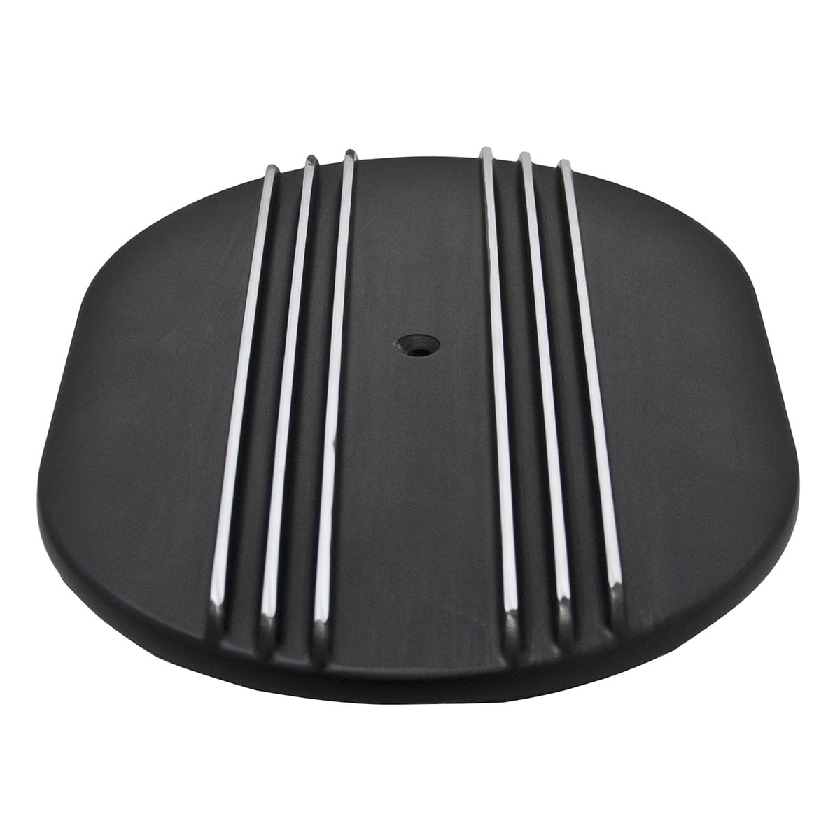 ALUMINUM 12 INCH OVAL AIR CLEANER TOP PARTIAL FINNED - BLACK - Walmart.com