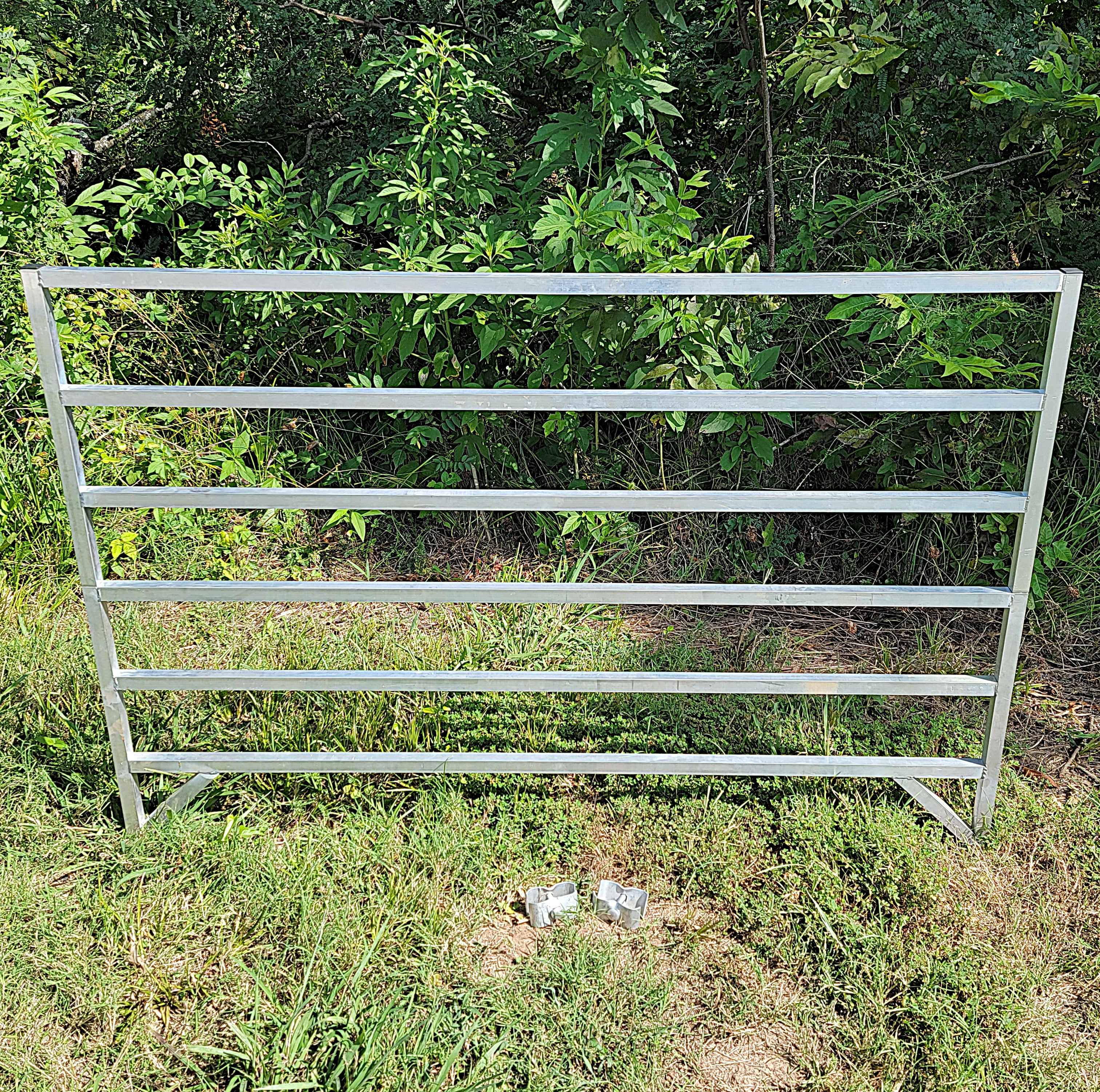 ALUMINUM 5 FOOT LONG 6 RAIL 40" TALL SHEEP & GOAT PANEL FENCE STALL PEN ...