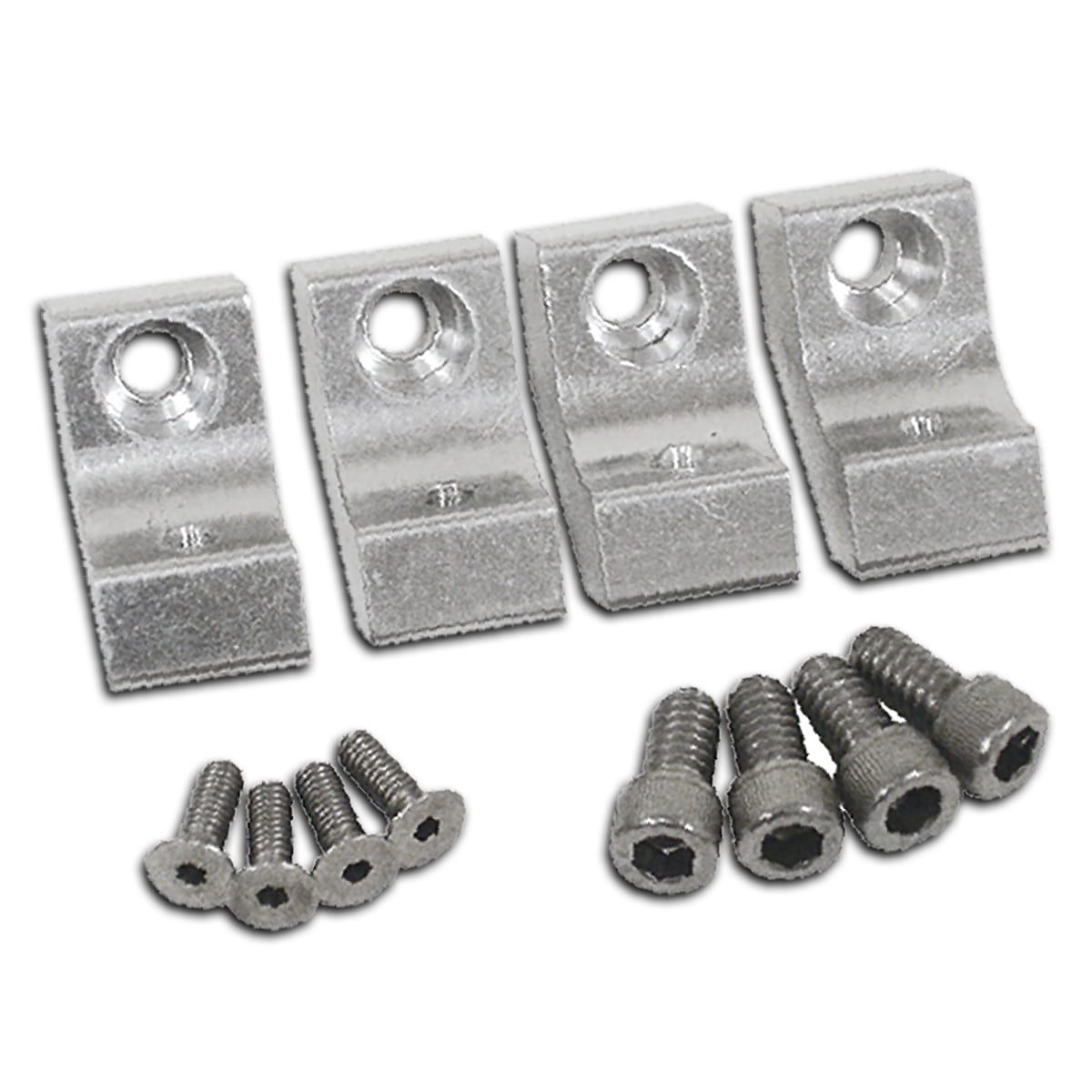 ALUMINUM For CHEVY SB WIRE LOOM BRACKETS FOR CENTER BOLT VALVE COVERS ...