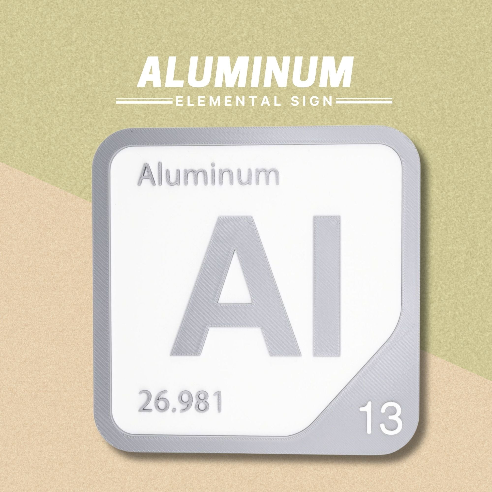 ALUMINUM Periodic Table Tile – Educational Wall Art for Science Lovers ...