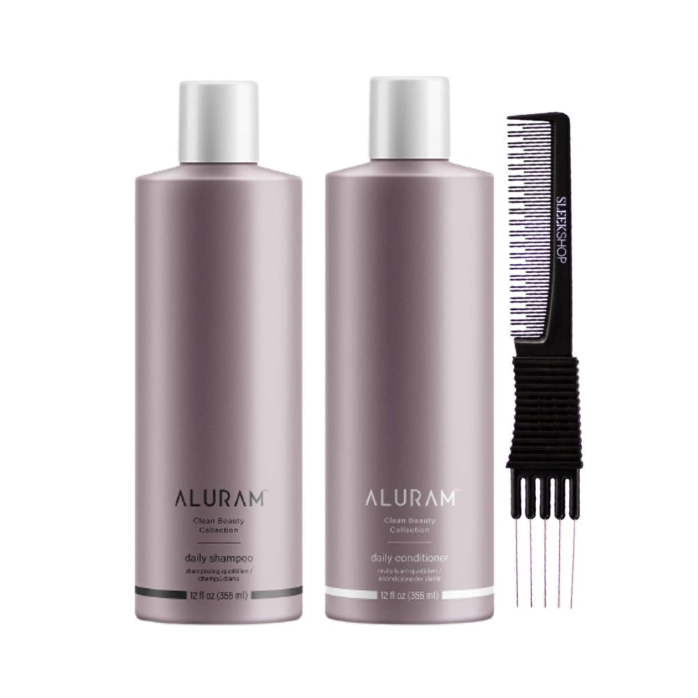 ALURAM Clean Beauty Collection Daily Shampoo (12 oz) and Conditioner ...