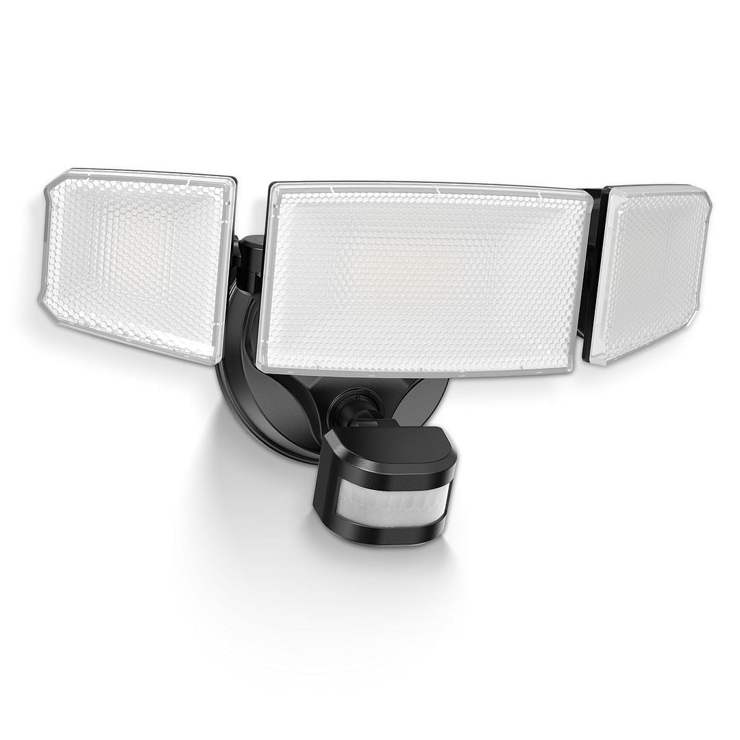 ALUSSO 6000LM LED Security Lights Motion Sensor, Aluminum, 60W 3 Modes ...