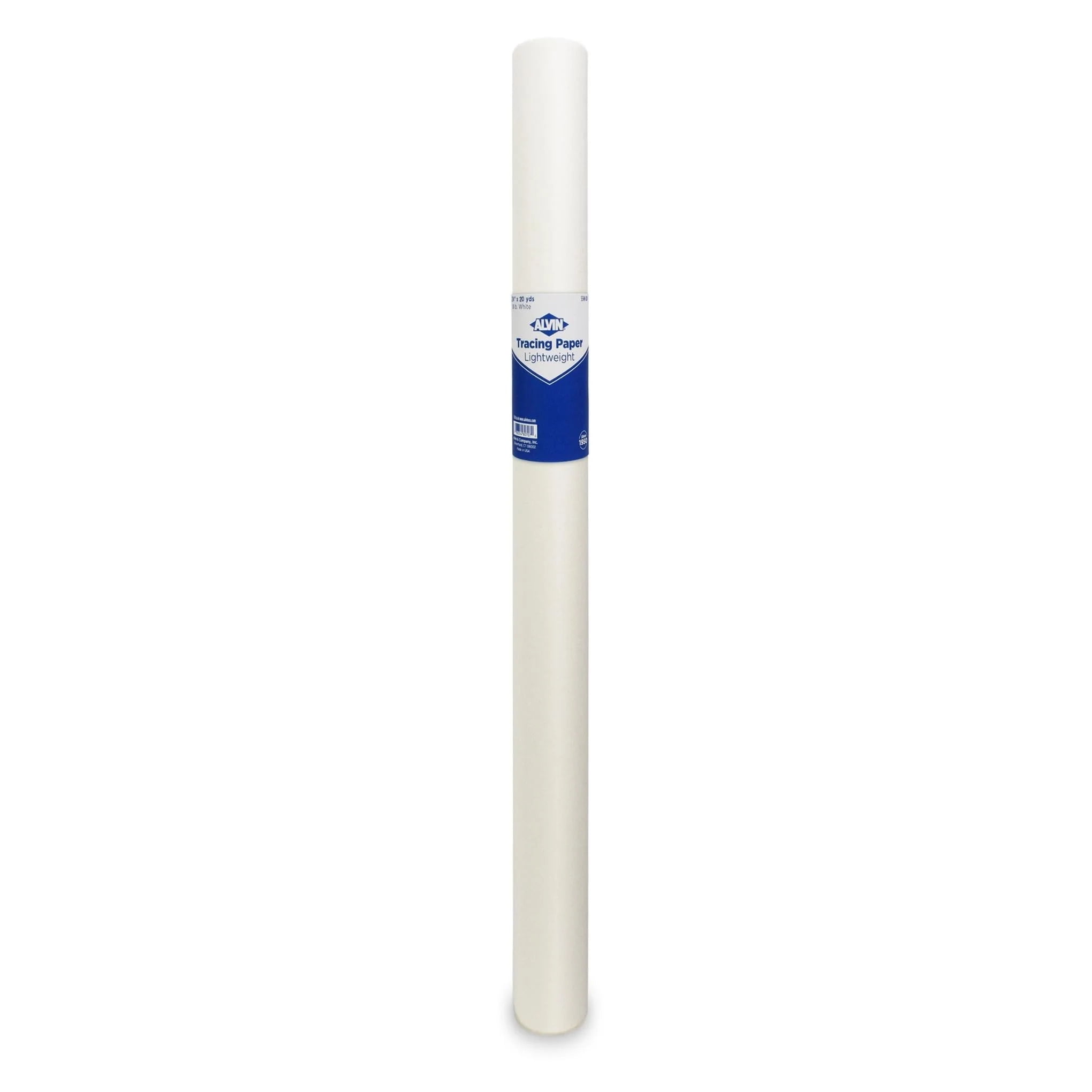 ALVIN 55W-D Lightweight Tracing Paper Roll, White, Suitable with Ink ...