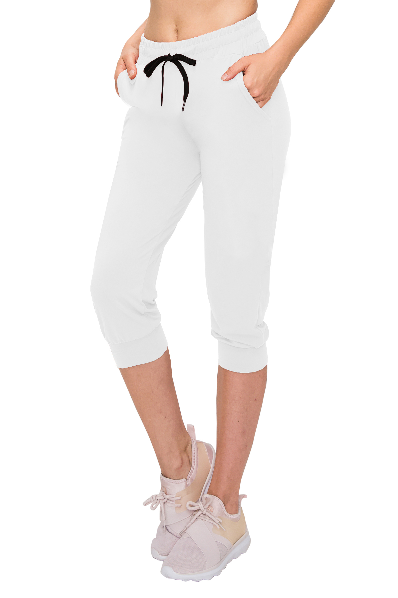 Dyegold Capris for Women Casual Summer Fashion Lightweight Stretch ...