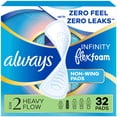 Always Infinity with FlexFoam Pads, Size 2, Heavy, No Wings, 32 count ...