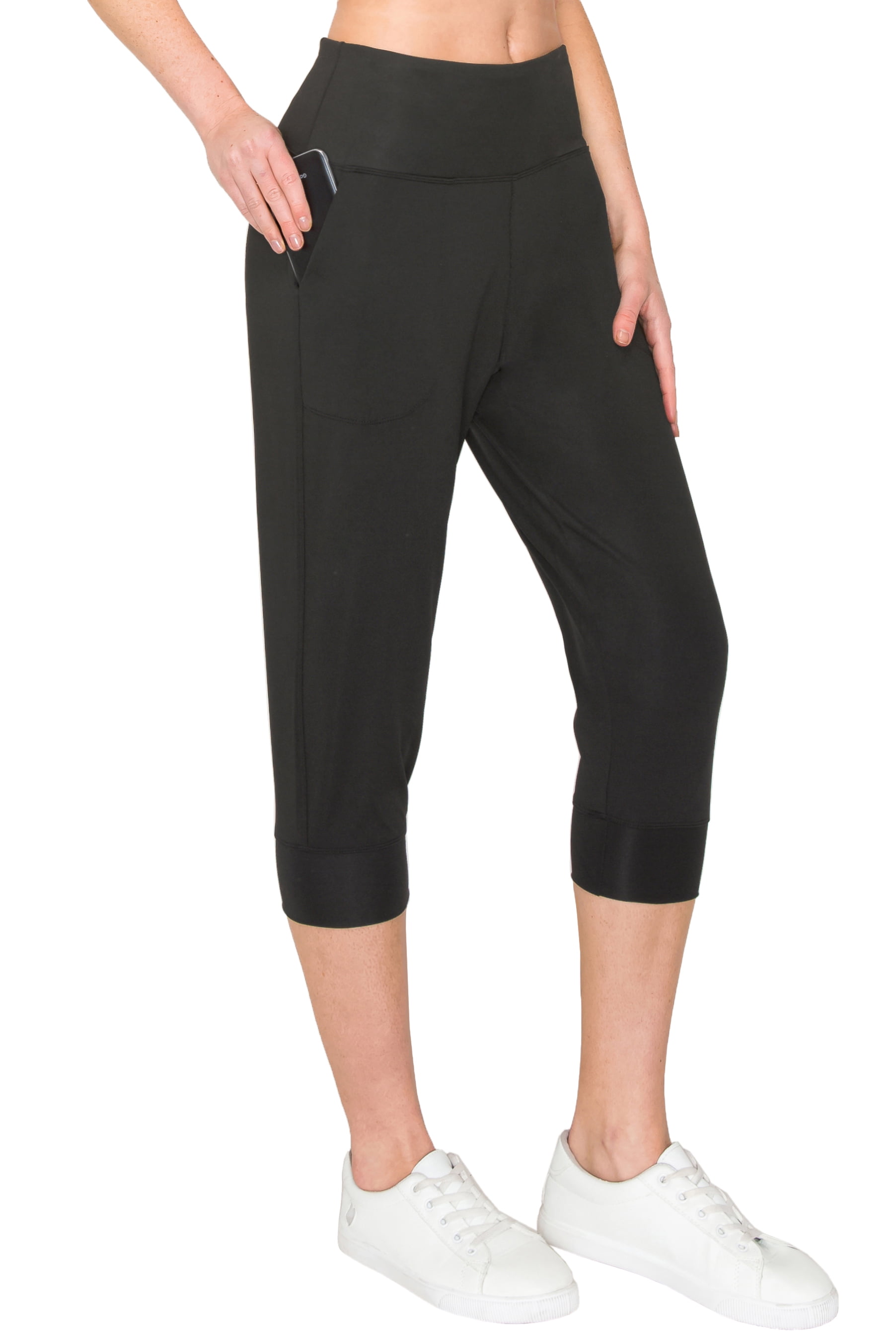 ALWAYS Women's Slimfit Super Soft Highwaisted Capri Joggers with ...