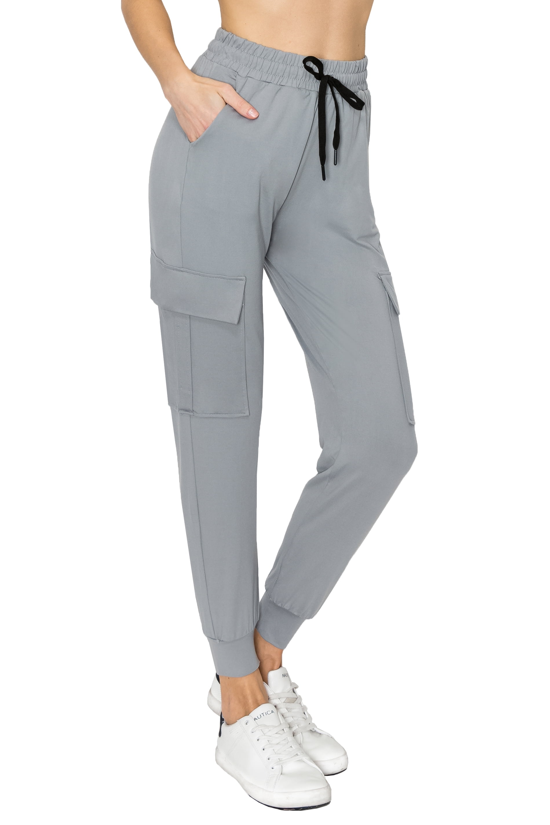 ALWAYS Women's Super Soft Casual Cargo Jogger Pants Grey 3XL - Walmart.com