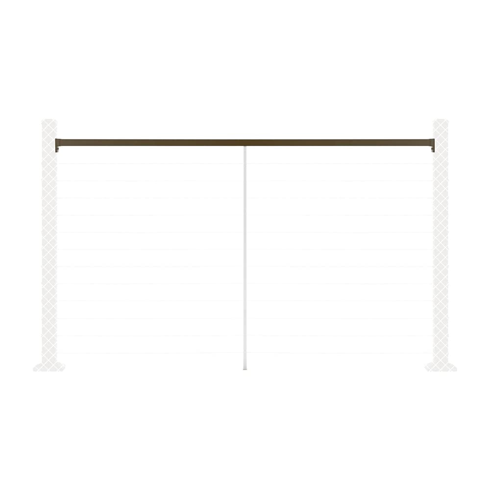 ALX 72" L X 2.25" W X 42" H Bronze Aluminum Deck Cable Rail Kit ...