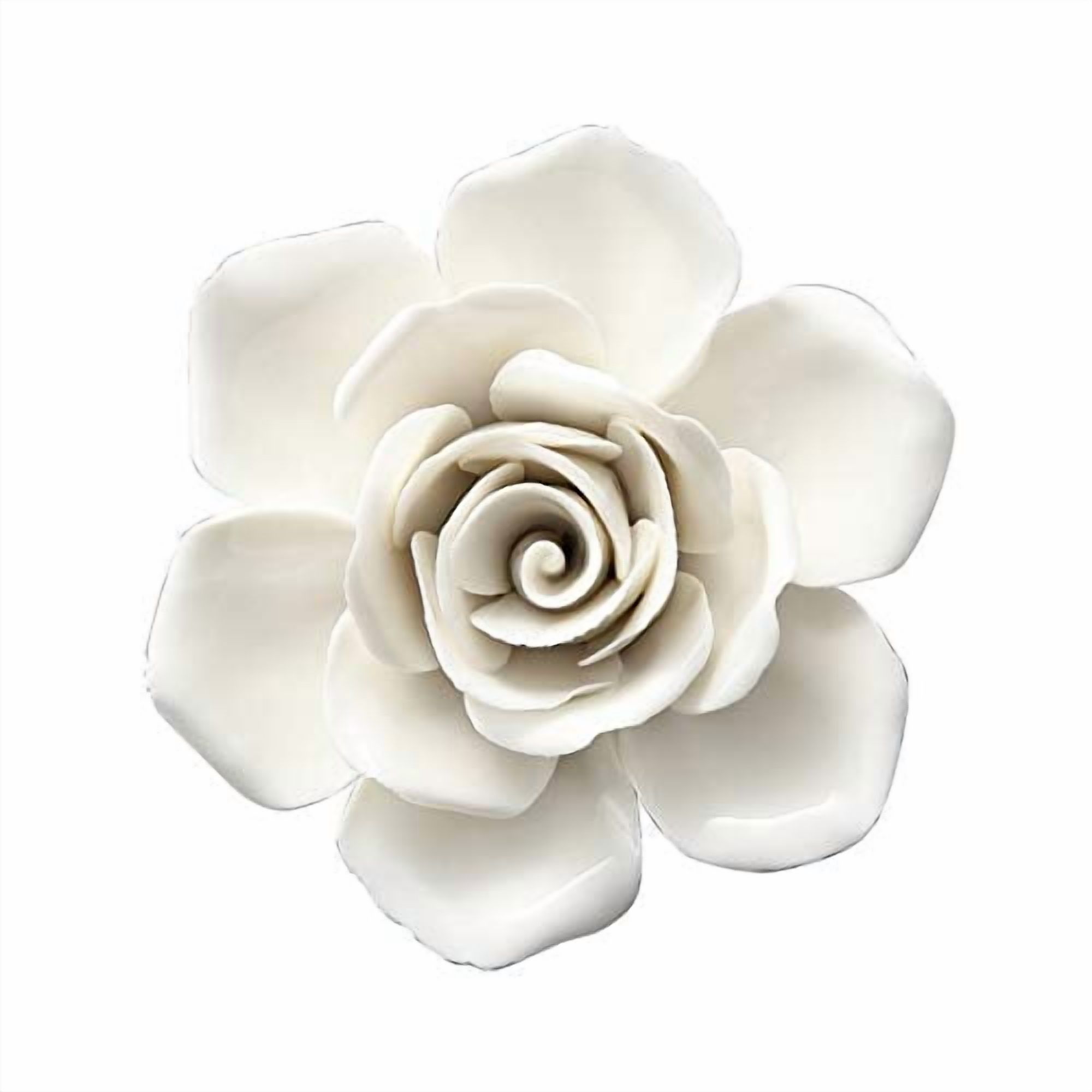 ALYCASO Ceramic Flower Wall Décor Artificial 3D Flower Wall Art for ...