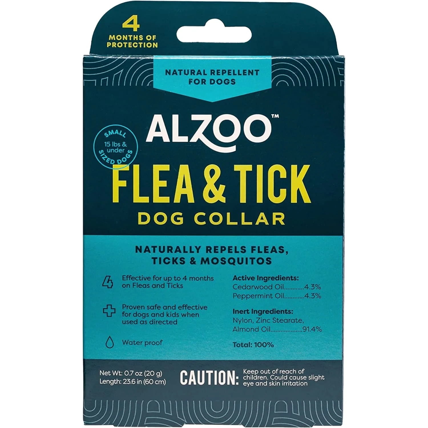 ALZOO Flea & Tick Dog Collar with Natural Diffusing Active Ingredients ...