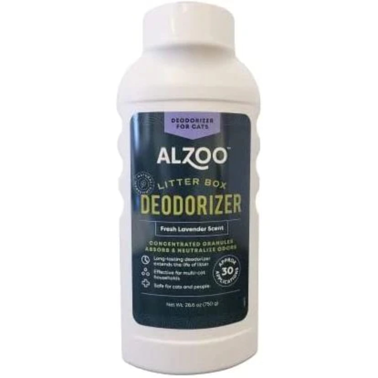 ALZOO Litter Box Deodorizer for Cats - Fresh Lavender 26oz. - Walmart.com