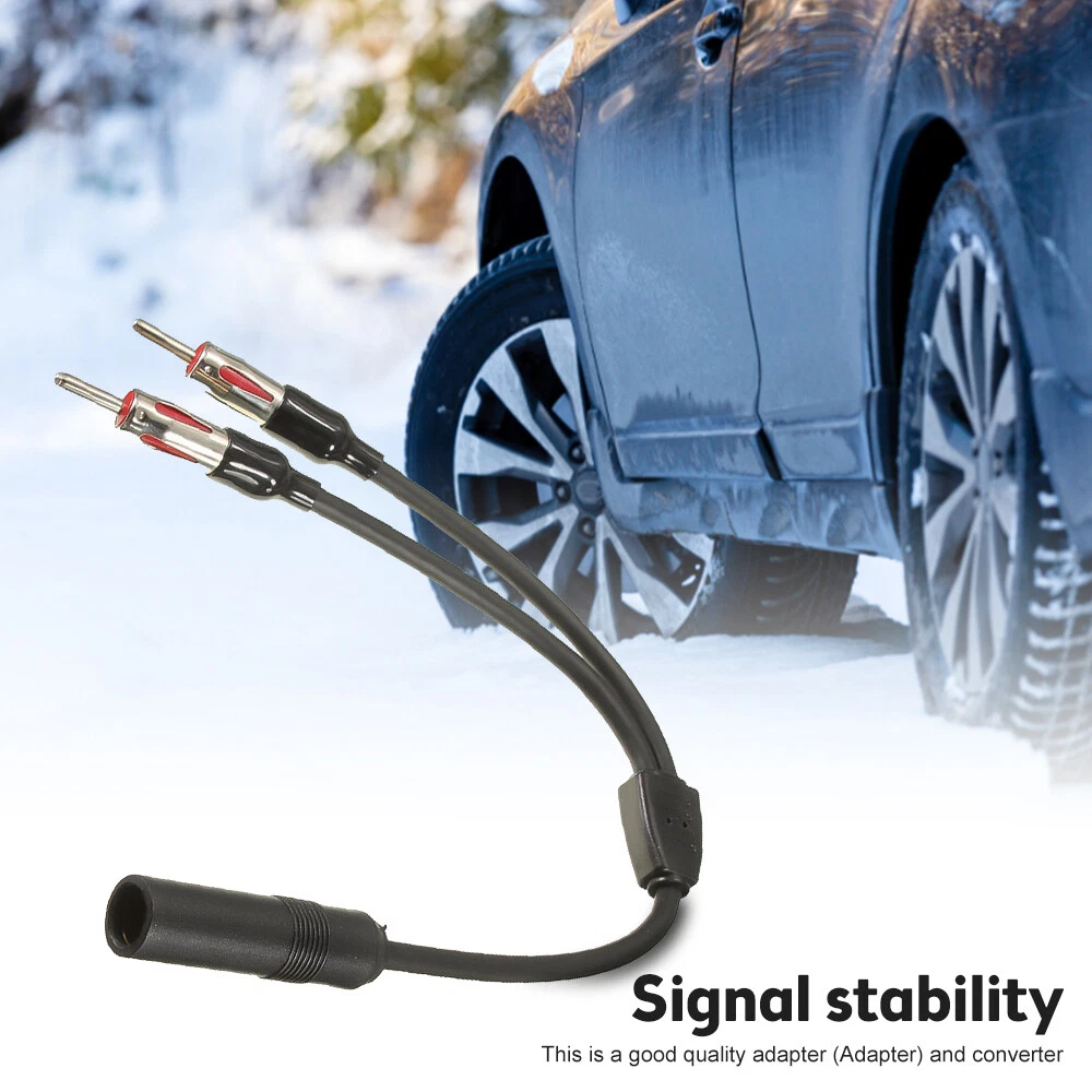 AM FM Auto Car Antenna Splitter Adapter Cable Stereo Radio Y Shape ...
