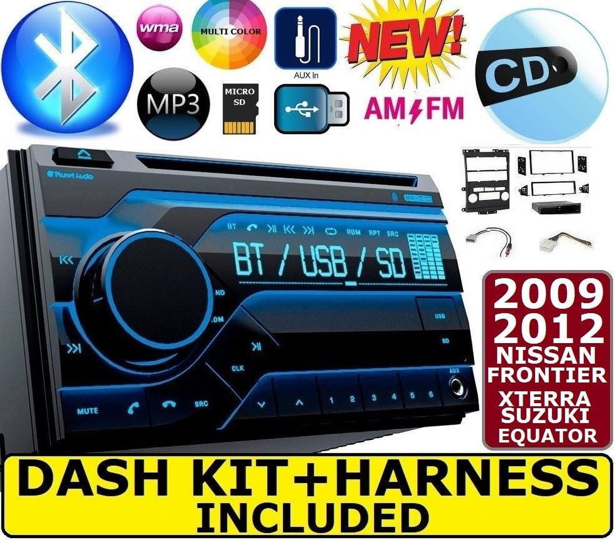 AM/FM/CD BLUETOOTH USB/SD AUX EQ CAR RADIO STEREO PACKAGE VARIABLE ...