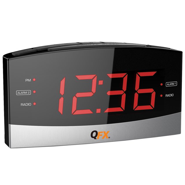 AM/FM LED Dual Alarm Clock Radio - Walmart.com