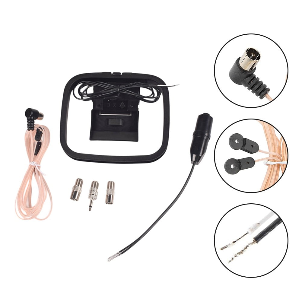 AM/FM Loop Antenna AM Radio Antenna FM Antennas Indoor Stereo Receiver ...