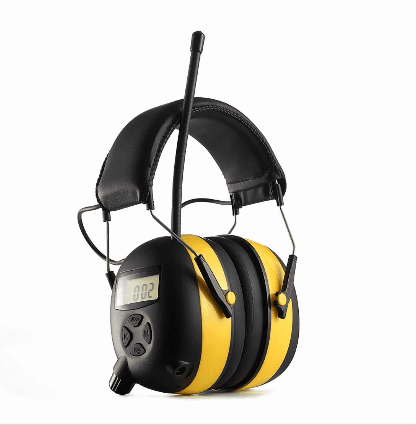AM/FM Radio Headphones with LCD Screen, 25dB NRR, Durable and Safe ...