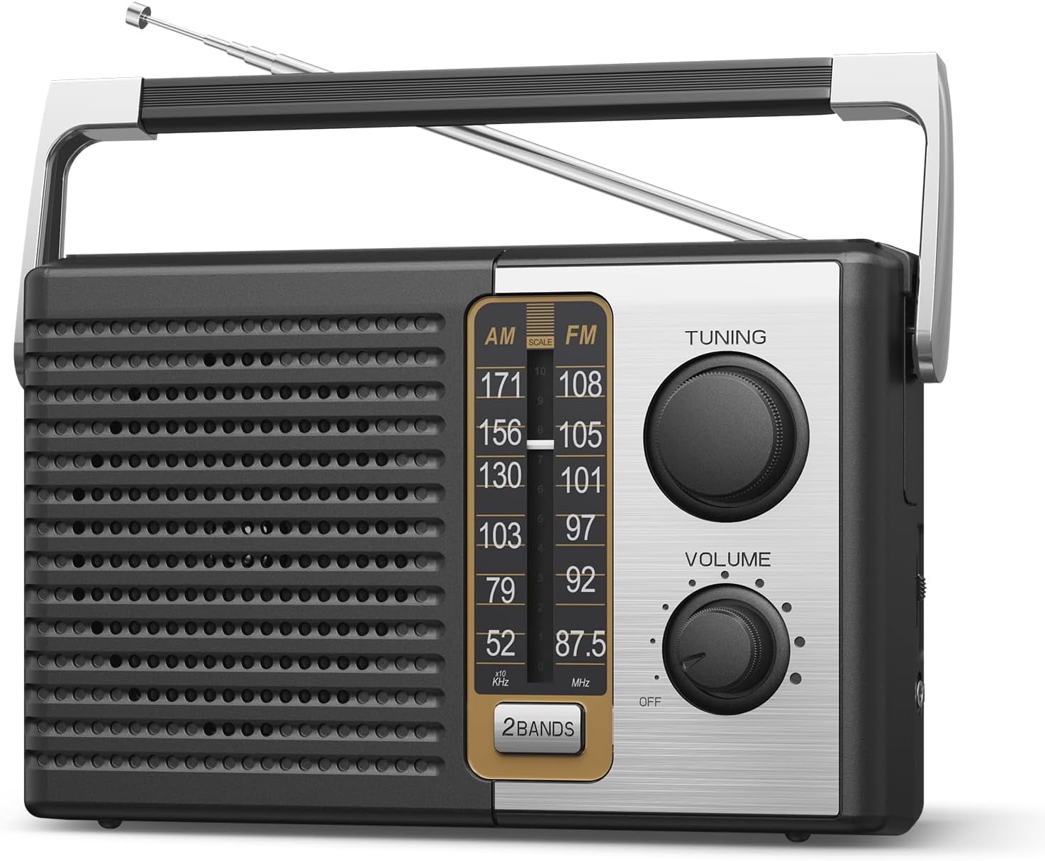 AM FM Radio with Best Reception, Portable Battery Operated Transistor ...