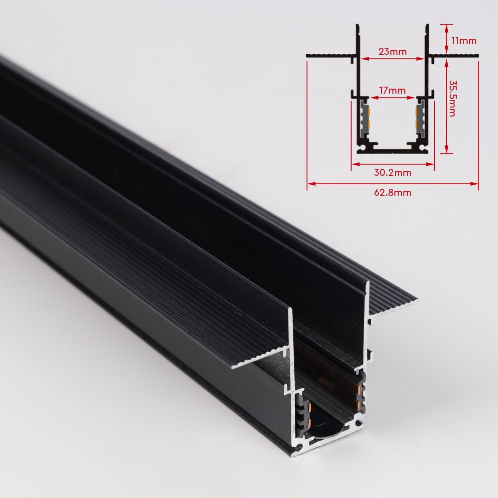 AM-MR-20F15B - (1M) 20 Style Flush Mounted Magnetic Rail - Walmart.com