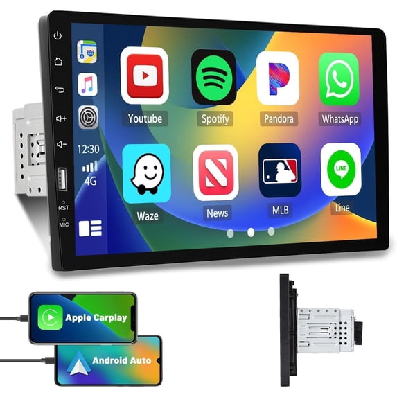 AM Radio Single Din Stereo with Radio 9 Inch Touchscreen Audio Receiver with Backup Camera, AM ...