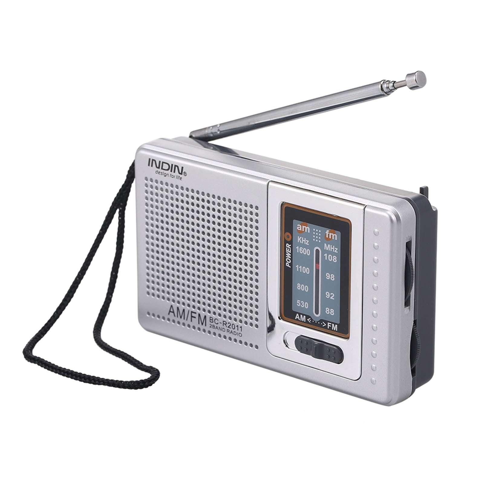 AM Radio with Telescopic Antenna, Built in Speaker, and Headphone Jack ...