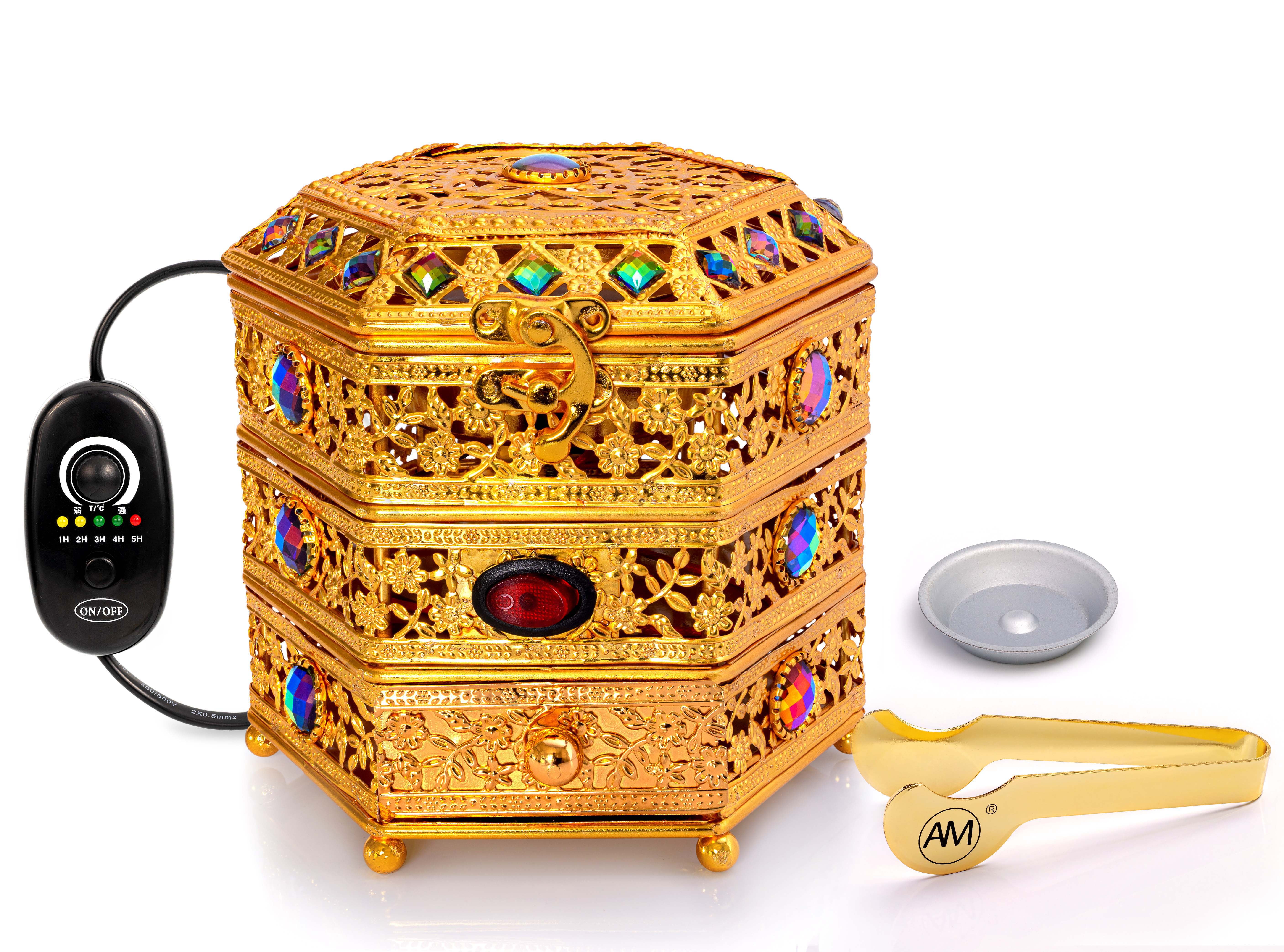 AM Regulator Electric Incense Burner - Oud Frankincense Resin Burner ...