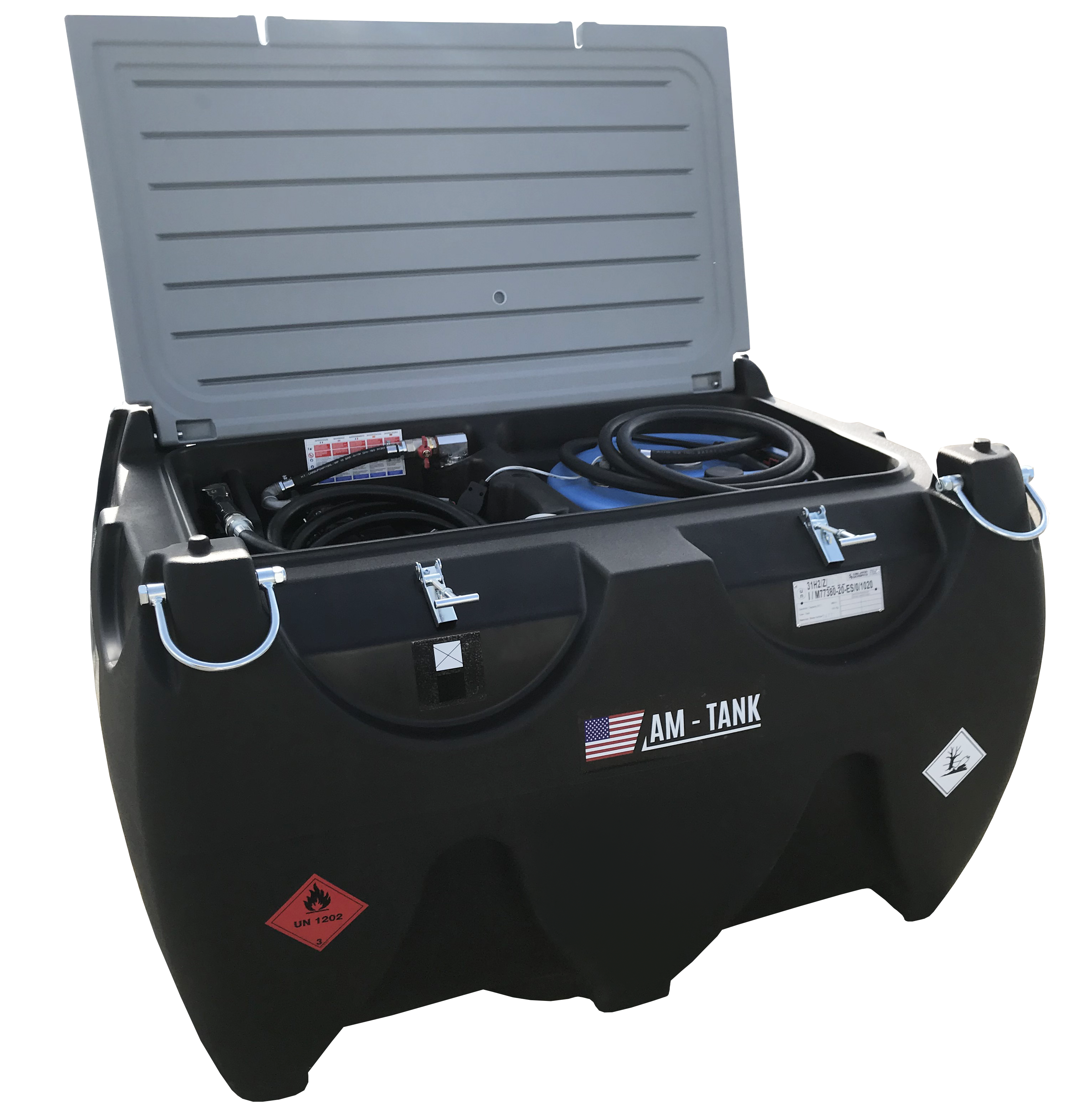 AM-TANK 236-Gallon Diesel + 26-Gallon DEF Portable Combo Tank with 12V ...